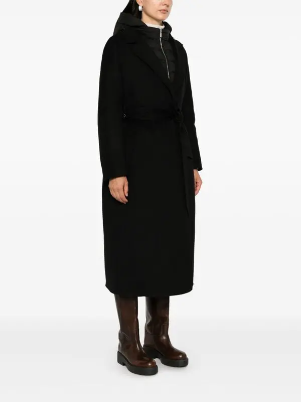 MOORER Olivie Mid-length Coat - Black
