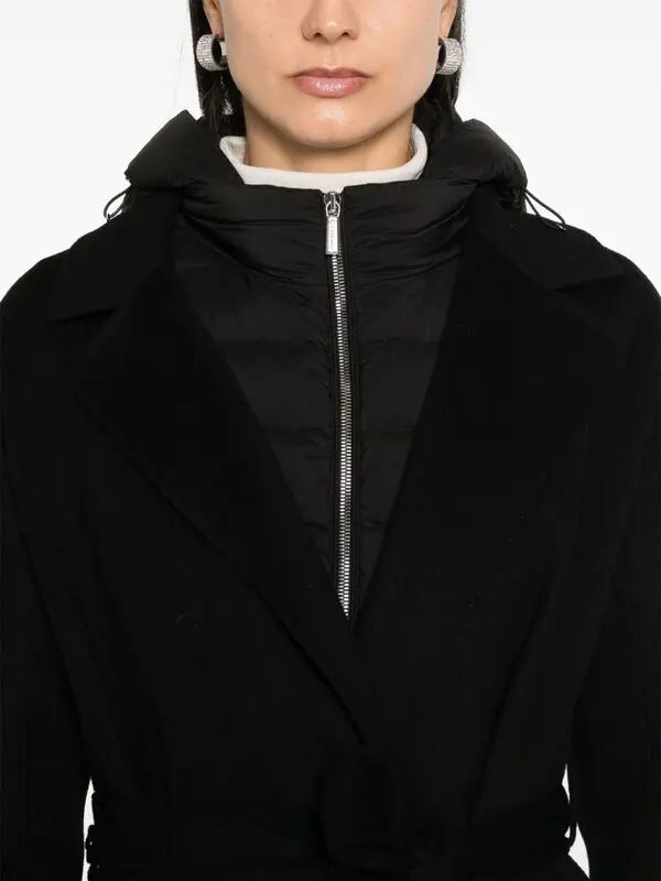 MOORER Olivie Mid-length Coat - Black