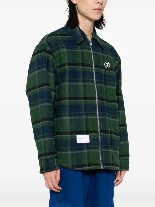 AAPE BY *A BATHING APE Logo-patch Check Jacket