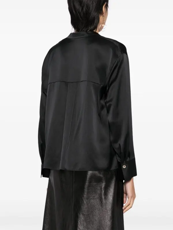 Vince Draped Silk Blouse