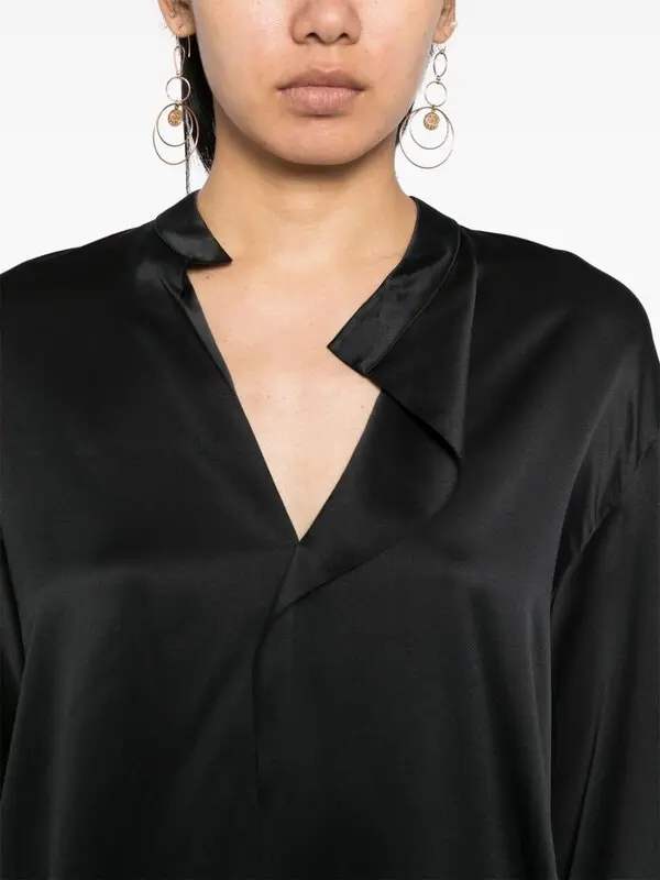 Vince Draped Silk Blouse