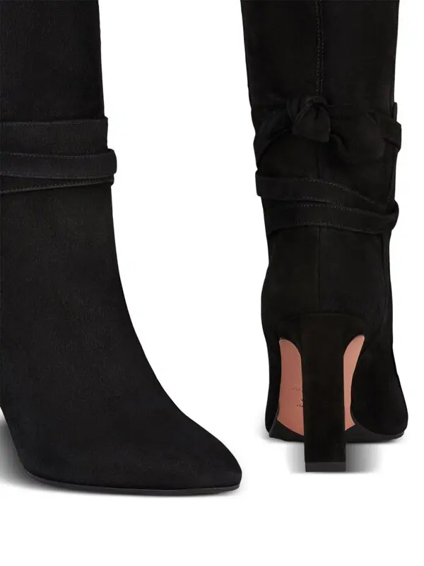 AQUAZZURA 85mm Very Bow Tie Boots
