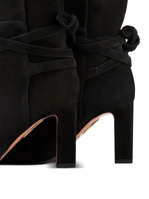 AQUAZZURA 85mm Very Bow Tie Boots