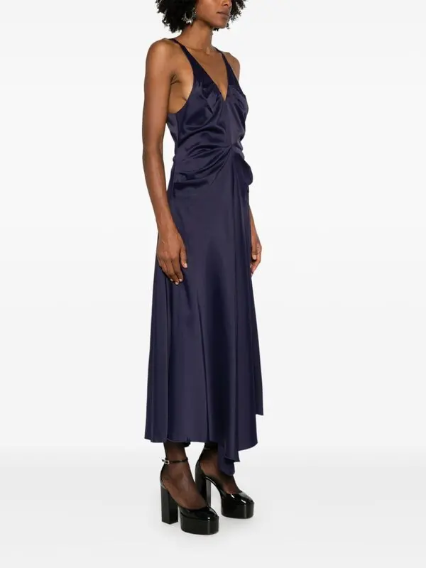 Victoria Beckham Pleated Maxi Dress