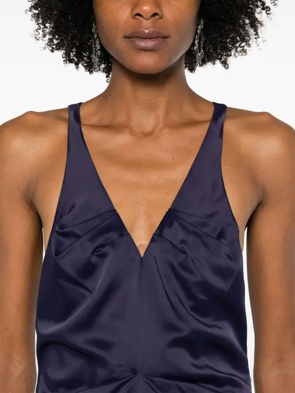 Victoria Beckham Pleated Maxi Dress
