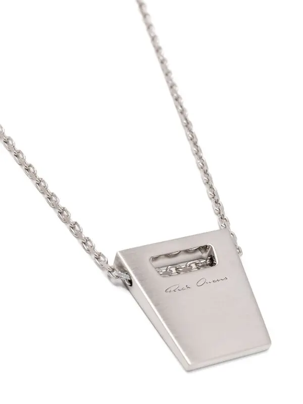 Rick Owens Dogtag Charm Necklace