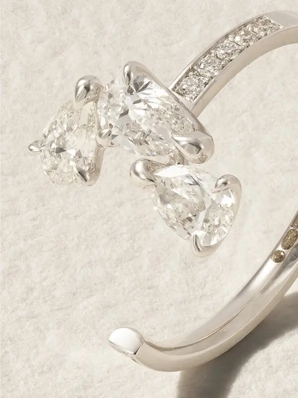 REPOSSI Serti Sur Vide 18-karat White Diamond Ring - Gold