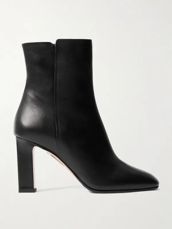 AQUAZZURA Sellier 85 Leather Ankle Boots