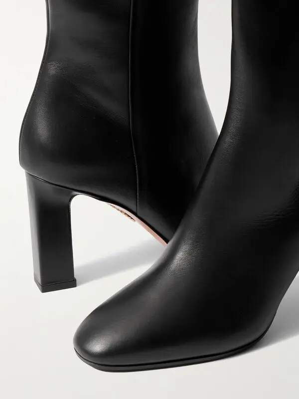 AQUAZZURA Sellier 85 Leather Ankle Boots