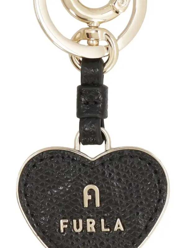 Furla Camelia Logo-plaque Keyring - Gold