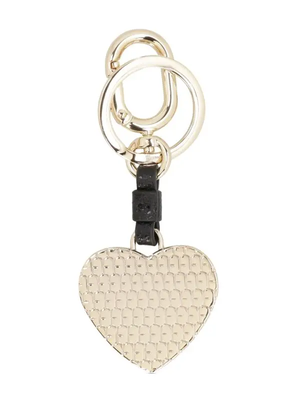 Furla Camelia Logo-plaque Keyring - Gold