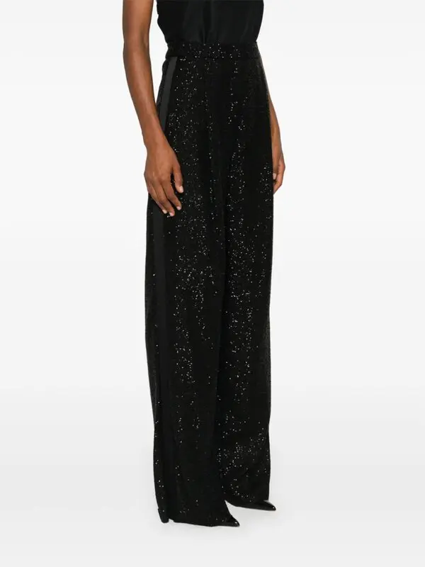 Max Mara Sequinned Wide Leg Trousers