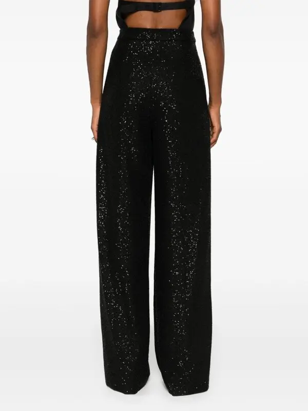 Max Mara Sequinned Wide Leg Trousers