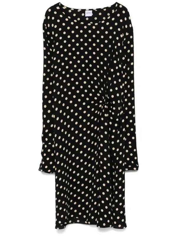 Aspesi Polka-dot Midi Dress