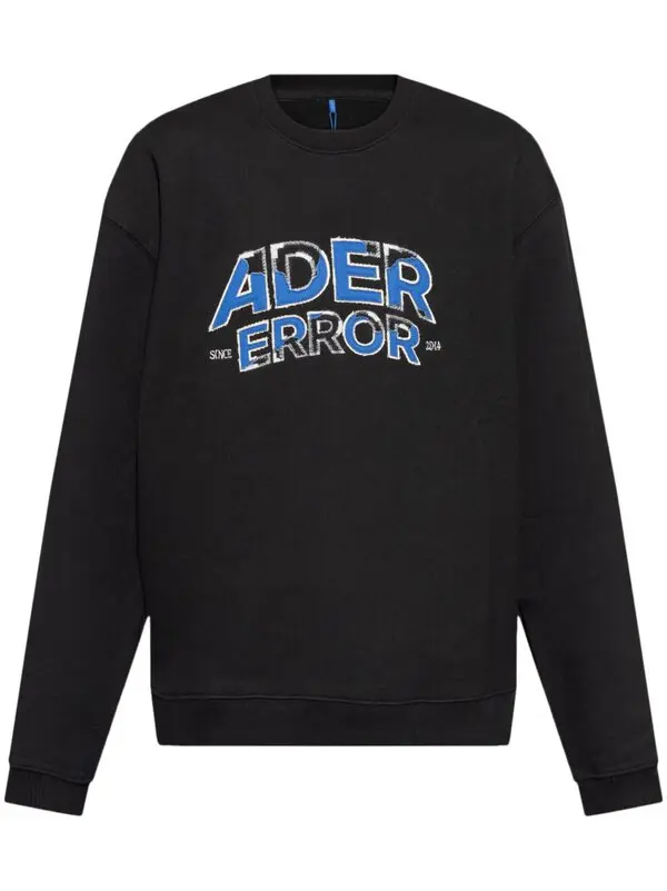 ADER ERROR Logo Embroidered Sweatshirt - Black