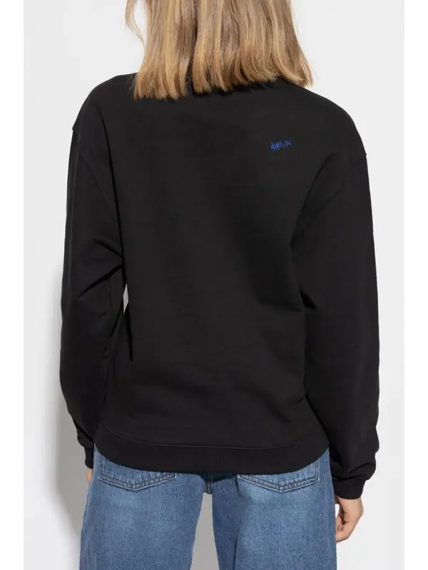 ADER ERROR Logo Embroidered Sweatshirt - Black
