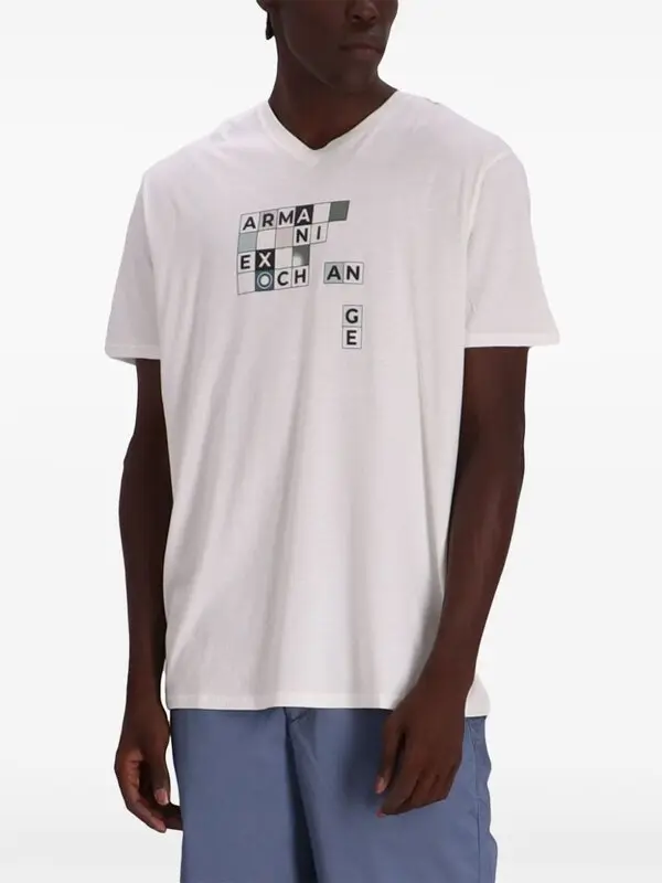 Armani Exchange Logo-print Cotton T-shirt - White