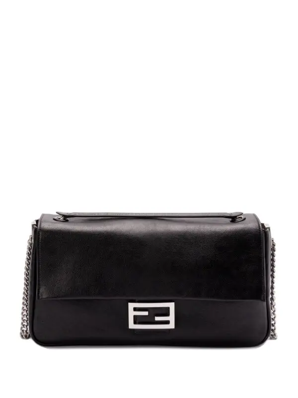 Fendi Leather Baguette Shoulder Bag