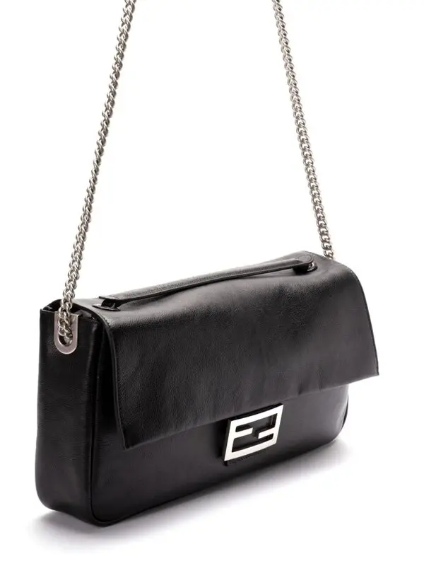 Fendi Leather Baguette Shoulder Bag