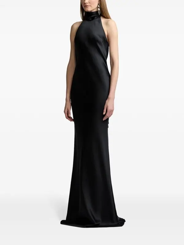 Ralph Lauren Satin-finish Gown - Black