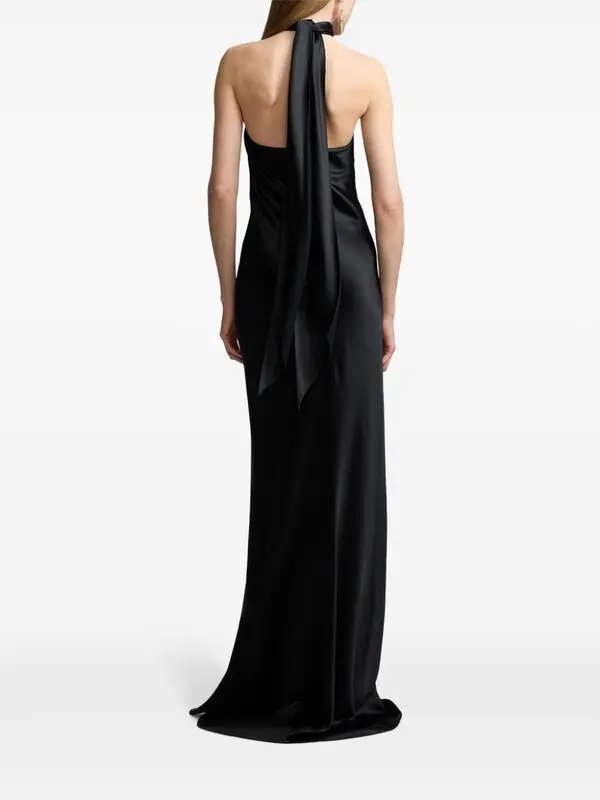 Ralph Lauren Satin-finish Gown - Black