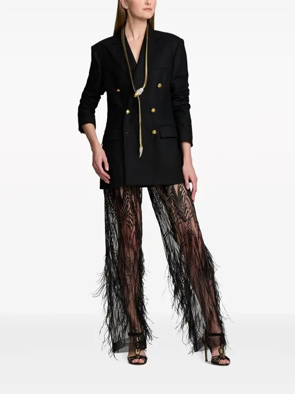 Ralph Lauren Feather-embellished Tulle Trousers