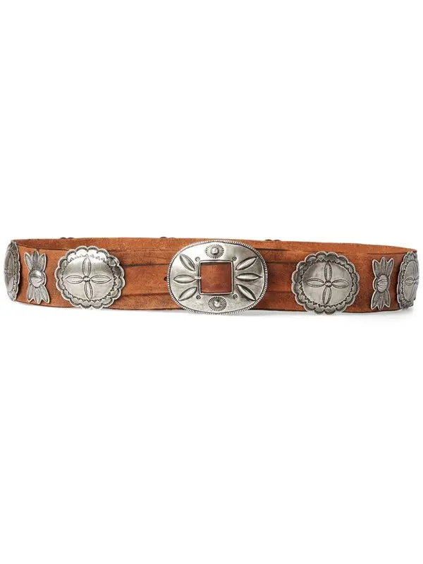 Ralph Lauren Plaque Buckled Belt - Brown