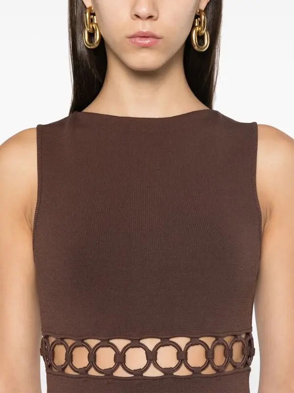 ivory knit dress SIMONMILLER Leda Knit Dress in Ivory main image 1