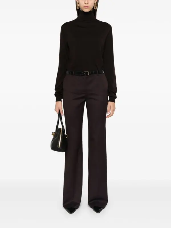 THE FRANKIE SHOP Flared Trousers - Purple