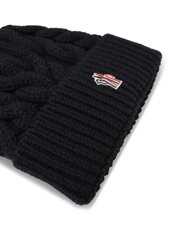 Moncler Wool Beanie - Black