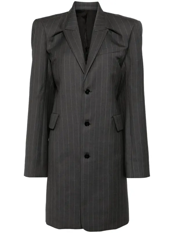 ALAINPAUL Pinstripe-print Wool Blazer