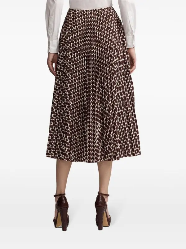 Ralph Lauren Abstract Print Midi Skirt