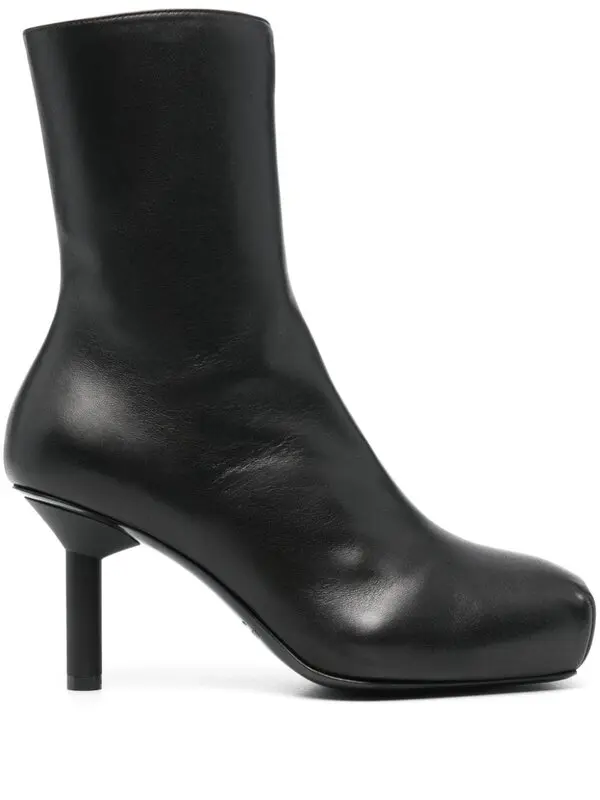 ALAINPAUL 85mm Leather Ankle Boots