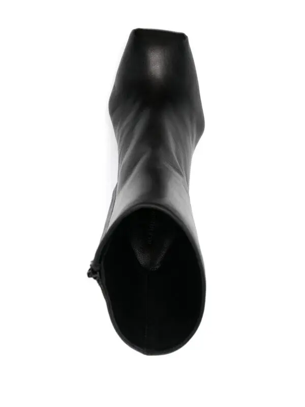 ALAINPAUL 85mm Leather Ankle Boots