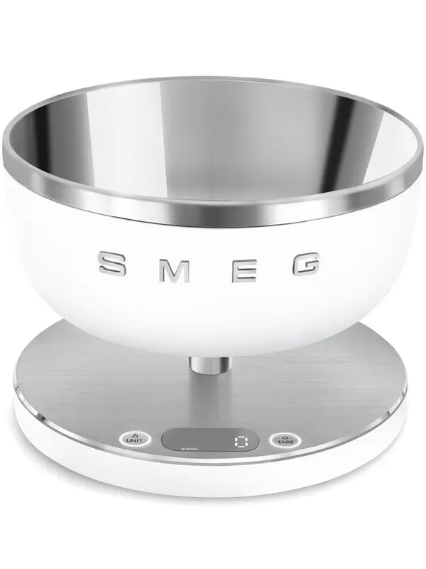 SMEG Logo-lettering Digital Kitchen Scale - White
