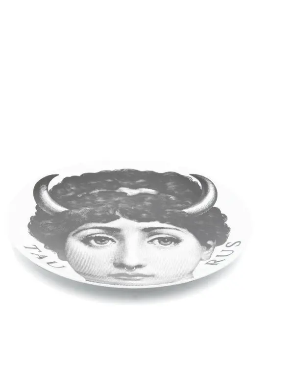 FORNASETTI Tema E Variazioni N.349 Taurus Wall Plate - Black