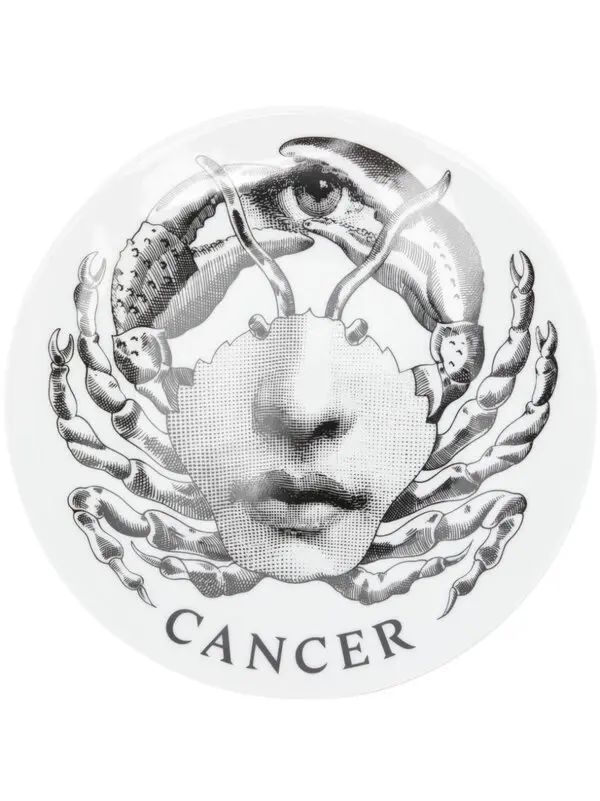 FORNASETTI Tema E Variazioni N.351 Cancer Wall Plate - White