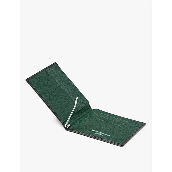 ASPINAL OF LONDON Billfold Logo-embellished Leather Wallet