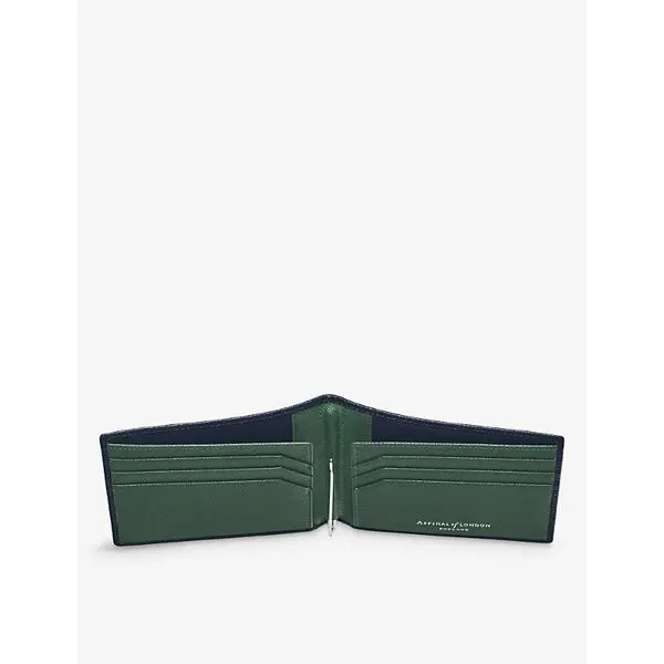 ASPINAL OF LONDON Billfold Logo-embellished Leather Wallet