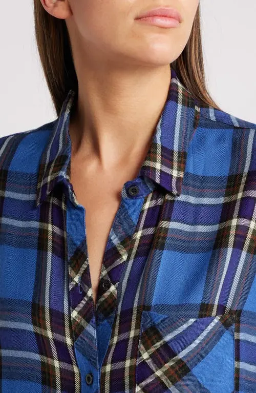 Rails Hunter Plaid Button-up Shirt - Sapphire Indigo