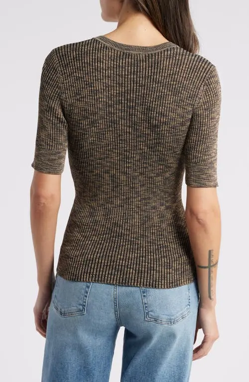 Rails Toni Space Dye Henley Sweater