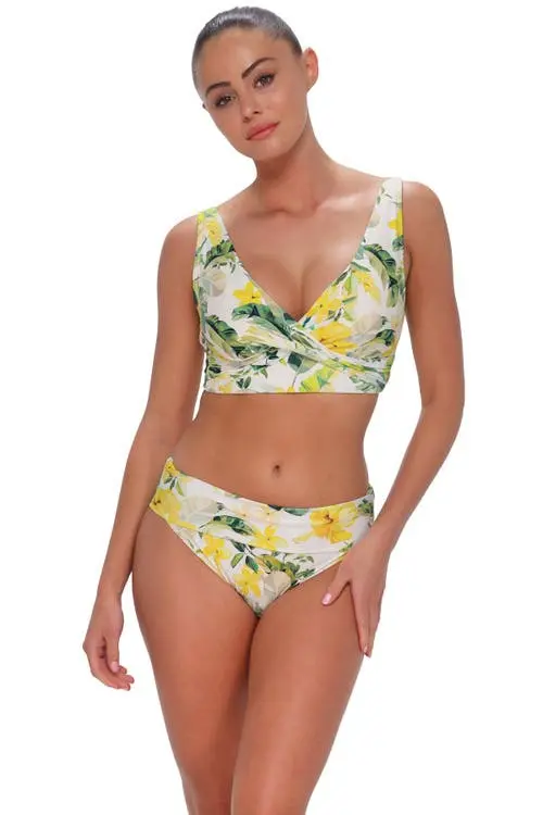 SUNSETS Elsie D Cup Bikini Swimsuit Top - Isla Soleil Crepe