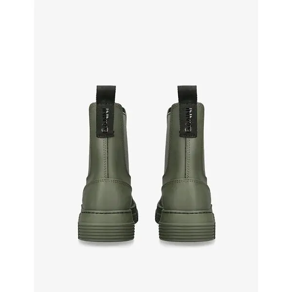 GANNI City Recycled Rubber-blend Chelsea Boots - Khaki