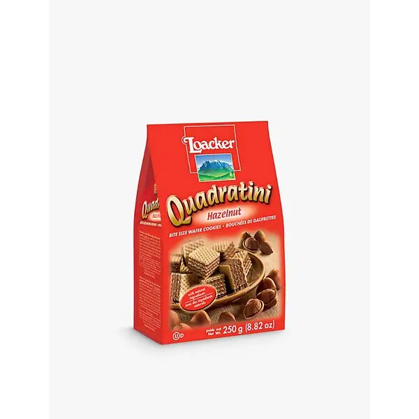 LOACKER Quadratini Crispy Hazelnut-cream Filled Wafer Cubes 250g - One-color