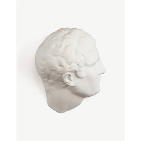 SELETTI Male Head Porcelain Decoration 37cm - One-color