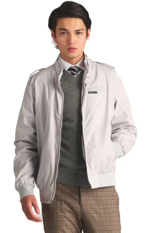 MEMBERS ONLY Classic Iconic Racer Jacket - Grey