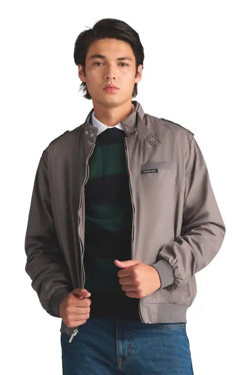 MEMBERS ONLY Classic Iconic Racer Jacket - Grey