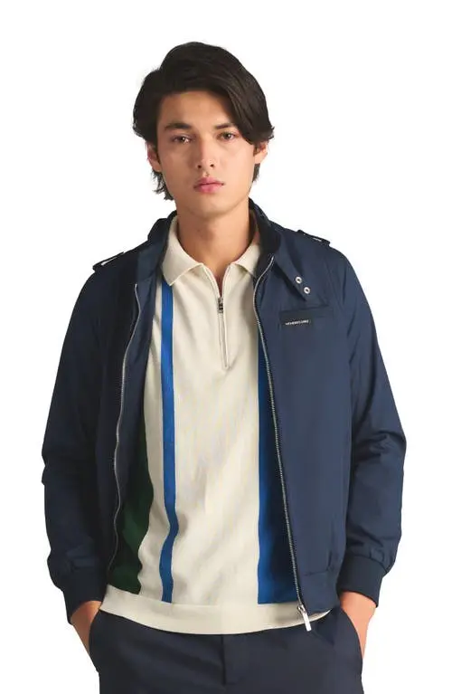 MEMBERS ONLY Classic Iconic Racer Jacket - Navy