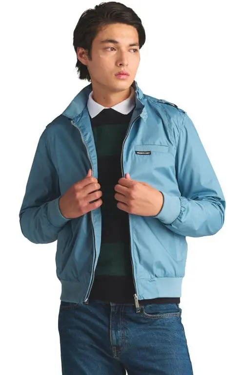 MEMBERS ONLY Classic Iconic Racer Jacket - Slate