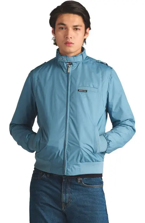 MEMBERS ONLY Classic Iconic Racer Jacket - Slate